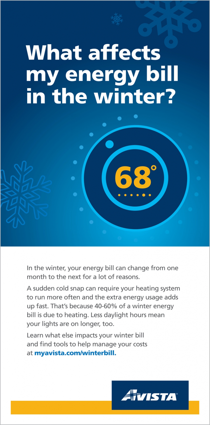 What Affects My Energy Bill in the Winter?, Avista